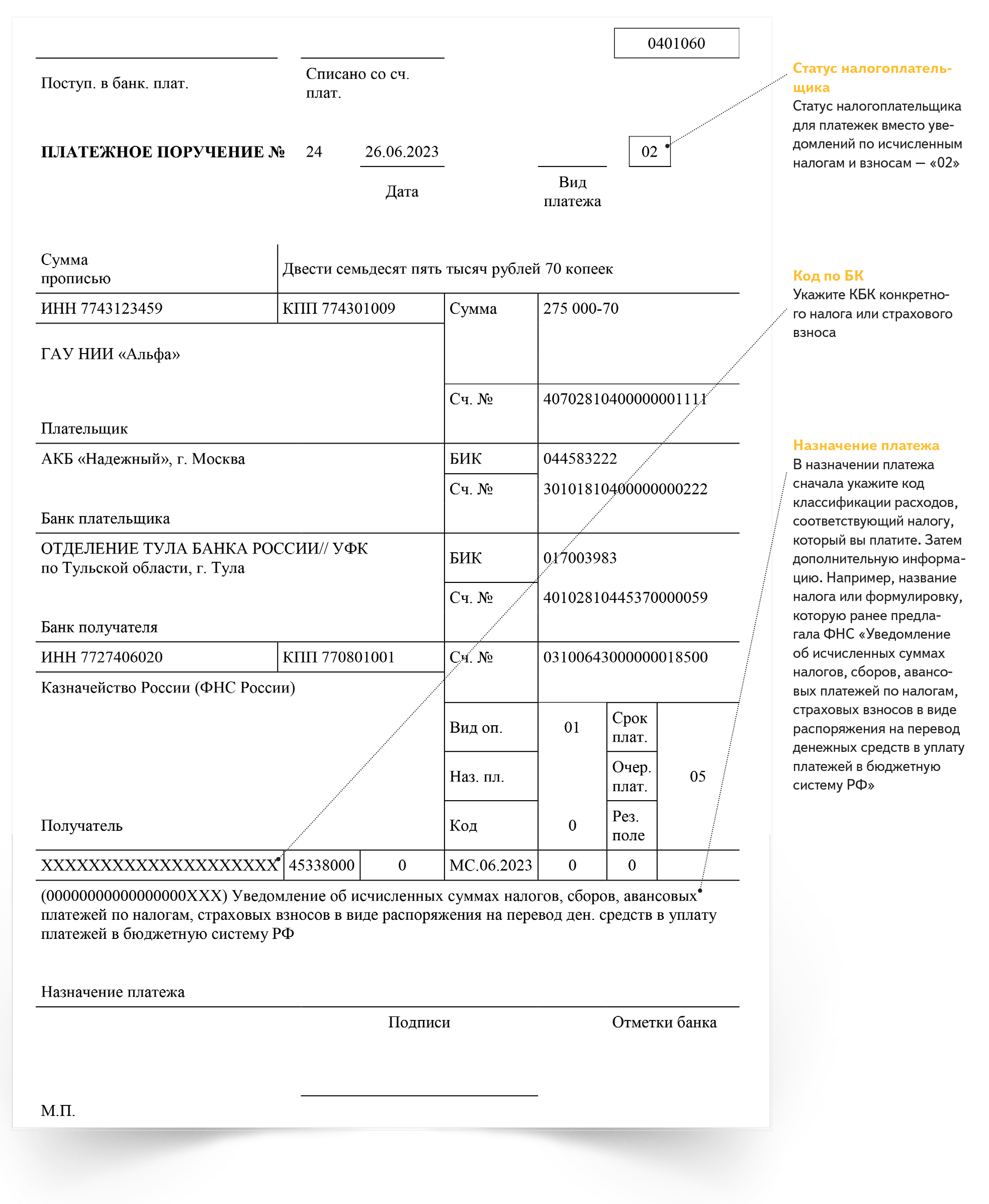 Учет в учреждении